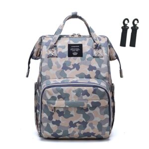 starte camo diaper bag backpack, large multifunction waterproof travel backpacks for mom/dad with insulated pockets&stroller straps,durable maternity baby nappy bags