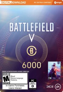 battlefield v - battlefield currency 6000 – pc origin [online game code]