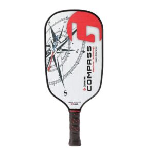 gamma sports compass neucore pickleball paddle, graphite power surface and honeycomb grip, elongated compass