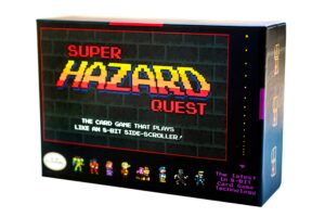 super hazard quest - the board-game played like a retro pixel video game!