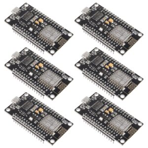 6pcs esp8266 nodemcu lua ch340 esp-12e wifi internet development board 4m flash serial wireless module for arduino ide/micropython new version