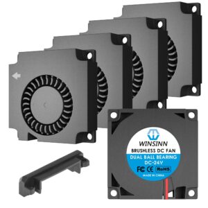 winsinn 40mm blower fan 24v, ender 3 fan upgrade 24 volt fans blower 4010 dual ball bearing, works with ender 3 pro 3x cr-10s (pack of 5pcs)