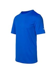 mizuno youth tee, royal, large