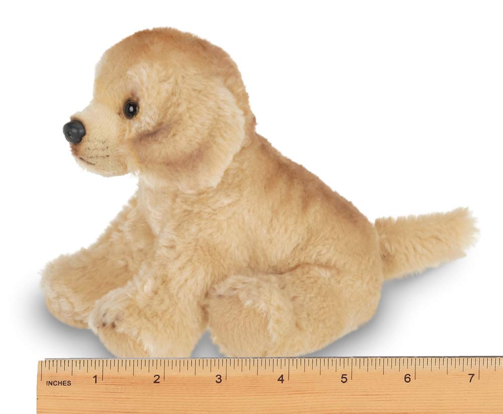 Bearington Lil' Goldie The Golden Retriever Stuffed Animal, 6.5 Inch Stuffed Dog