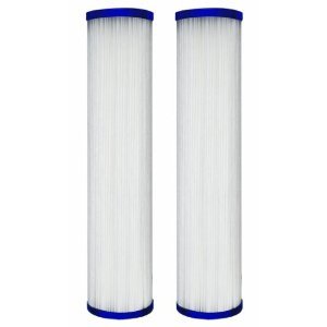 compatible for r30-20bb compatible pleated polyester filter cartridges, 20" x 4-1/2", 2 pack