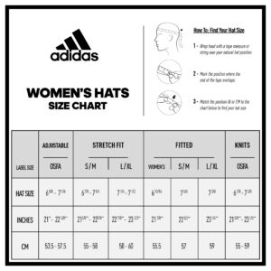 adidas Women's Superlite Trainer Sport Performance Relaxed Adjustable Cap, Black/White, One Size