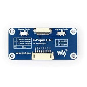 waveshare Universal e-Paper Driver HAT Board Supports Various SPI Interface e-Ink Raw Display Panels Compatible with Raspberry Pi 3B+/3B/2B/Zero/Zero W