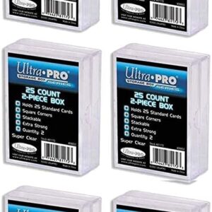 Ultra Pro 25 Count 2-Piece Plastic Box 12 Pack