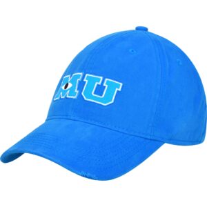 disney pixar monsters inc monsters university baseball cap, adjustable dad hat, blue