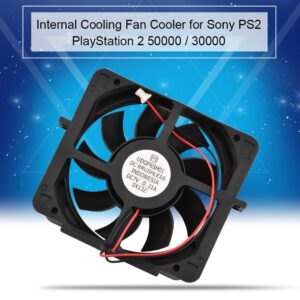 Hakeeta DC 7V Replacement of The Internal Cooling Fan for PS2 Cooler Internal Heat Dissipation Fan for Sony PlayStation2 50000/30000 Playstation2 Model