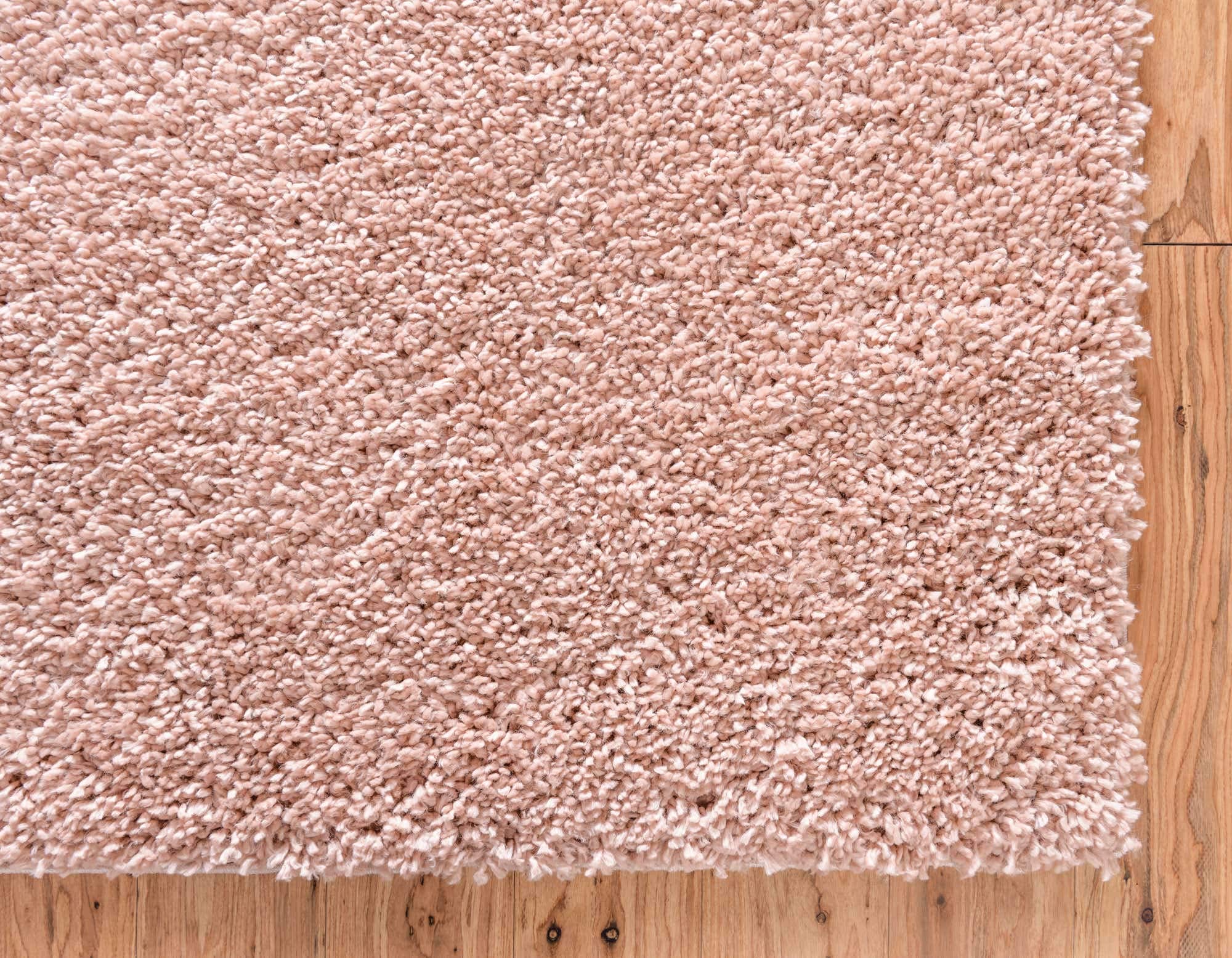 Unique Loom Davos Shag Collection Area Rug - Solid (3' 3" x 5' 3" Rectangle, Dusty Rose)