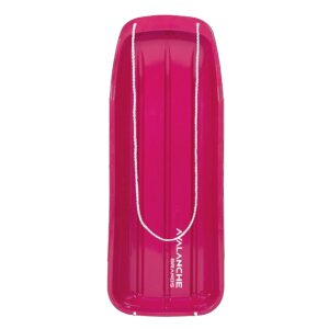 Avalanche Brands - Classic Downhill Toboggan Snow Sled Includes Pull Rope and Handles (Pink 48")