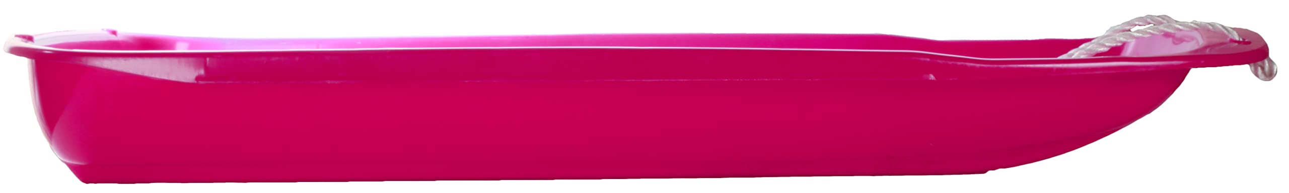 Avalanche Brands - Classic Downhill Toboggan Snow Sled Includes Pull Rope and Handles (Pink 48")