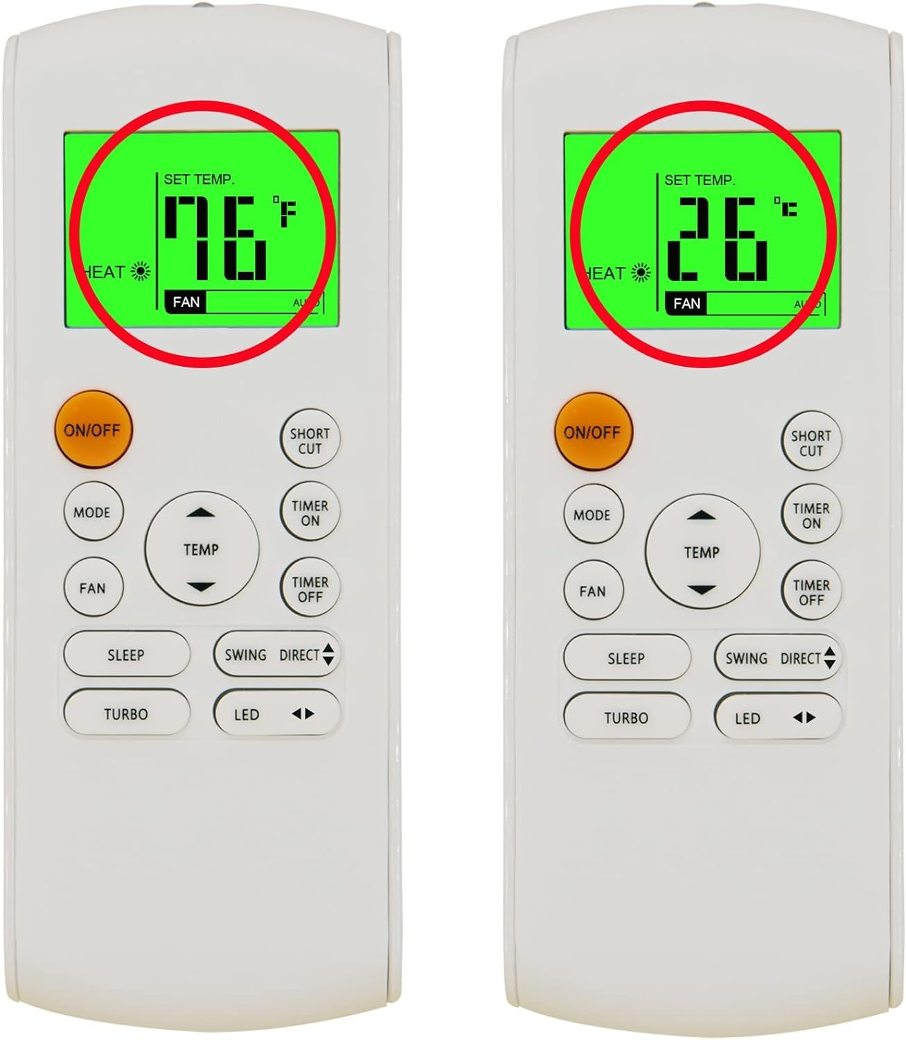 Replacement Remote Control for Midea Rient Kaysun AC Air Conditioner RG57B1/BGE RG57B/BGE RG57A6/BGEF RG57A6/BGEF