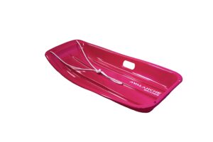 avalanche brands | classic 35" downhill toboggan snow sled | pink | fit for 2 riders