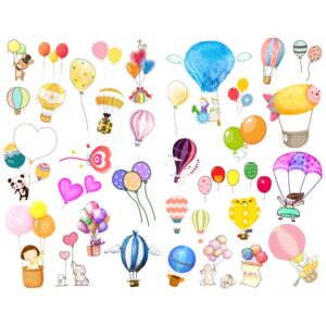 seasonstorm cartoon balloon aesthetic diary travel journal paper stickers scrapbooking stationery sticker flakes art supplies (pk361)