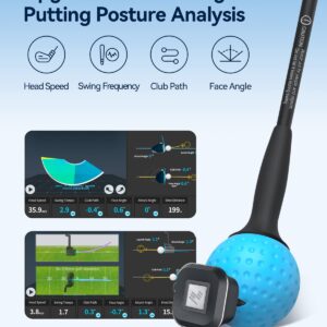 PHIGOLF Home Golf Simulator, Enjoy Interactive Golfing with Smart Motion Sensor and Swing Stick for Indoor and Outdoor Fun - Compatible with Android, iOS, WGT, and E6 Connect Series