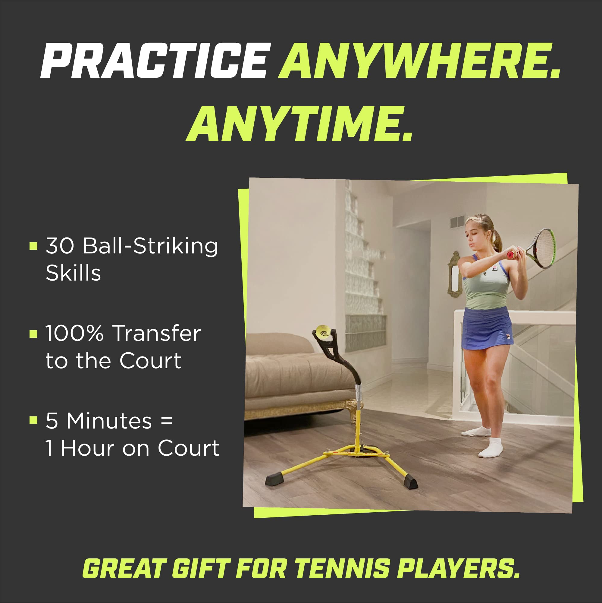 BILLIE JEAN KING'S Eye Coach Replacement Tennis Ball for Tennis Practice Trainer