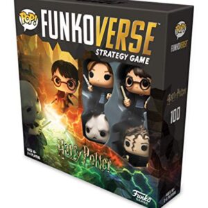 Funko Games Funko Harry Potter 100 Funkoverse - (4 Character Pack) ENGLISH Board Game, Multi Colour - Light Strategy Board Game for Children & Adults (Ages 10+) - 2-4 Players - Gift Idea