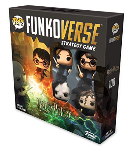 Funko Games Funko Harry Potter 100 Funkoverse - (4 Character Pack) ENGLISH Board Game, Multi Colour - Light Strategy Board Game for Children & Adults (Ages 10+) - 2-4 Players - Gift Idea