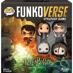 Funko Games Funko Harry Potter 100 Funkoverse - (4 Character Pack) ENGLISH Board Game, Multi Colour - Light Strategy Board Game for Children & Adults (Ages 10+) - 2-4 Players - Gift Idea