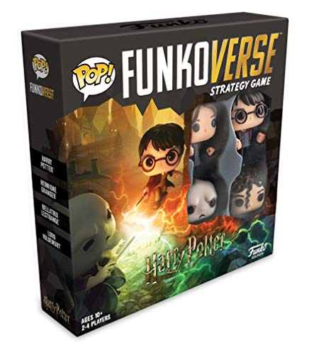 Funko Games Funko Harry Potter 100 Funkoverse - (4 Character Pack) ENGLISH Board Game, Multi Colour - Light Strategy Board Game for Children & Adults (Ages 10+) - 2-4 Players - Gift Idea