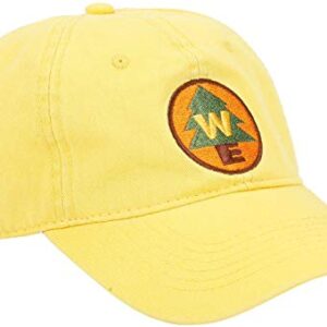 Concept One Disney Pixar Up Wilderness Explorer Cotton Adjustable Baseball Hat with Curved Brim, Yellow, One Size