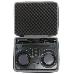 co2crea hard travel case replacement for pioneer pro dj ddj-wego4 / ddj-wego3 compact dj 4/dual deck controller