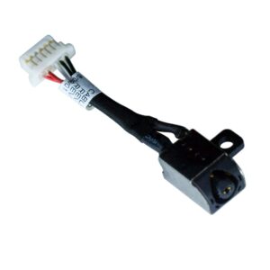 sicastar laptop dc-in power jack with cable connector for dell 11 3162 3164 3168 3169 i3168-0000 series p25t p25t001 p25t002 series gdv3x 450.07604.2001