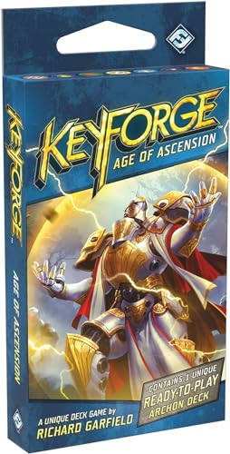 Fantasy Flight Games KeyForge Age of Ascension 1 - Pack Archon Deck Display | Fast-Paced Card Game | Strategy Game for Adults and Teens | Ages 14+ | 2 Players | Average Playtime 45 Minutes | Made