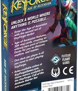 Fantasy Flight Games KeyForge Age of Ascension 1 - Pack Archon Deck Display | Fast-Paced Card Game | Strategy Game for Adults and Teens | Ages 14+ | 2 Players | Average Playtime 45 Minutes | Made