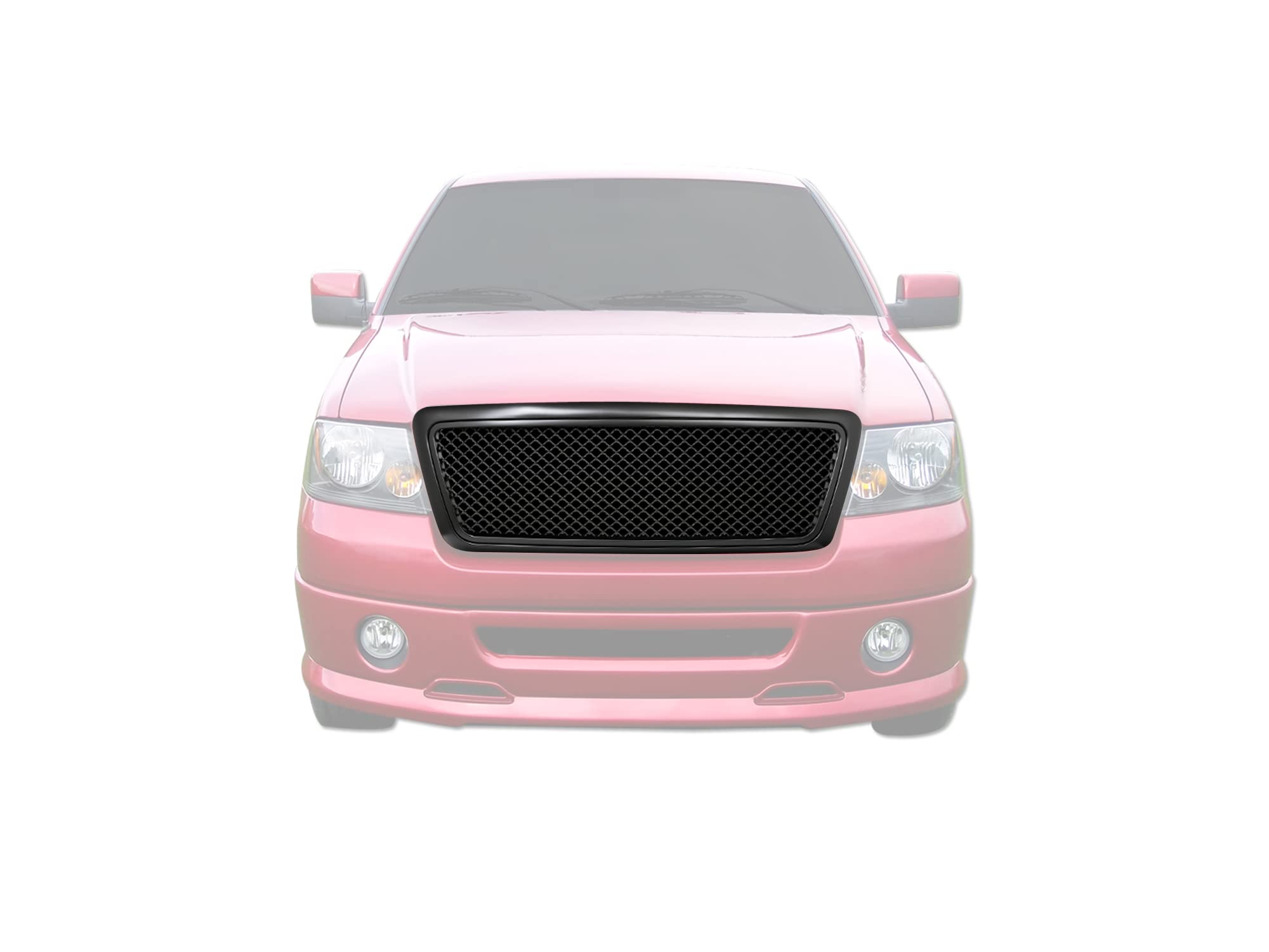 Armordillo USA 7165687 Mesh Front Hood Grille - Matte Black Fits 2004-2008 Ford F150 F-150/2006-2008 Lincoln Mark LT