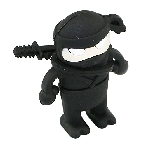 32GB Ninja Shape USB Flash Drive USB Drive USB Stick USB Flash Disk USB Disk Thumb Drive Pen Drive U Disk PenDrive Memory Stick External Storage Flash Memory USB Storage USB 2.0 Stick (Black)