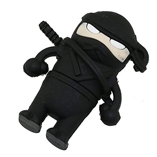 32GB Ninja Shape USB Flash Drive USB Drive USB Stick USB Flash Disk USB Disk Thumb Drive Pen Drive U Disk PenDrive Memory Stick External Storage Flash Memory USB Storage USB 2.0 Stick (Black)