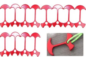 fgen 12pcs deck plank road camping fish bone nail rope buckle tent windproof rope fish bone nail aluminum alloy anchor buckle umbrella rope