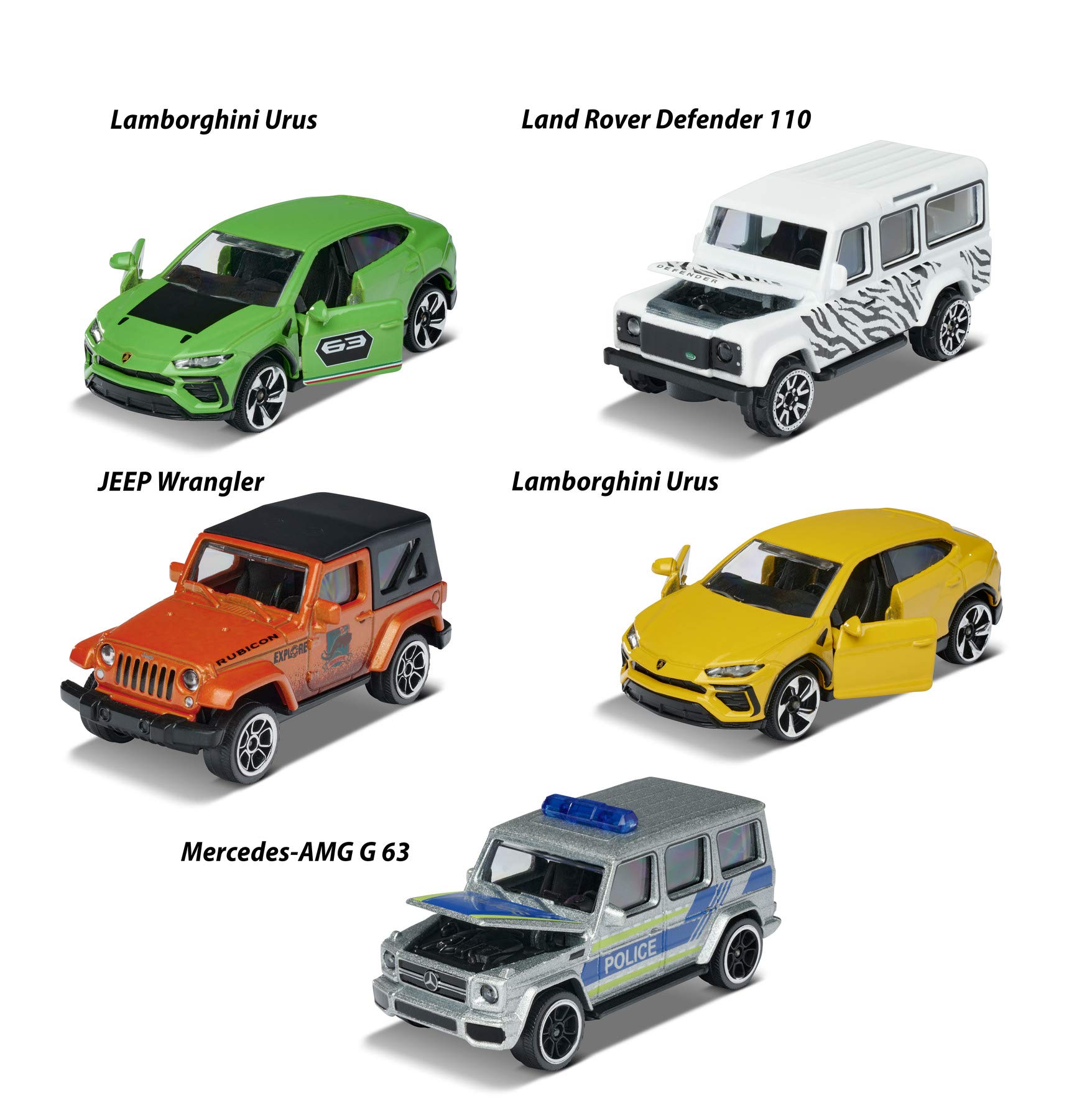 Majorette SUV 5 Pack