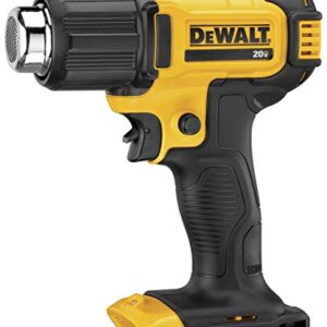 DEWALT 20V MAX Heat Gun Kit, Cordless, Up to 990 Degrees, 42 Minutes of Run Time, LED Light, Battery and Charger Included (DCE530P1)