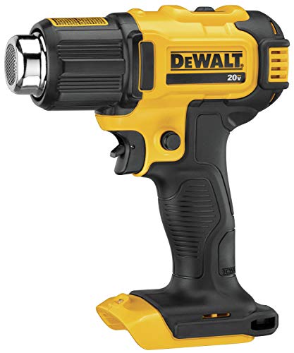 DEWALT 20V MAX Heat Gun Kit, Cordless, Up to 990 Degrees, 42 Minutes of Run Time, LED Light, Battery and Charger Included (DCE530P1)