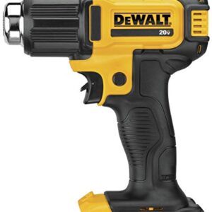 DEWALT 20V MAX Heat Gun Kit, Cordless, Up to 990 Degrees, 42 Minutes of Run Time, LED Light, Battery and Charger Included (DCE530P1)