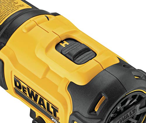 DEWALT 20V MAX Heat Gun Kit, Cordless, Up to 990 Degrees, 42 Minutes of Run Time, LED Light, Battery and Charger Included (DCE530P1)