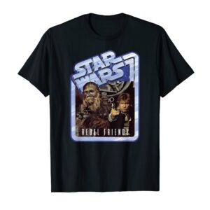 Star Wars Chewbacca and Han Solo Rebel Friends T-Shirt