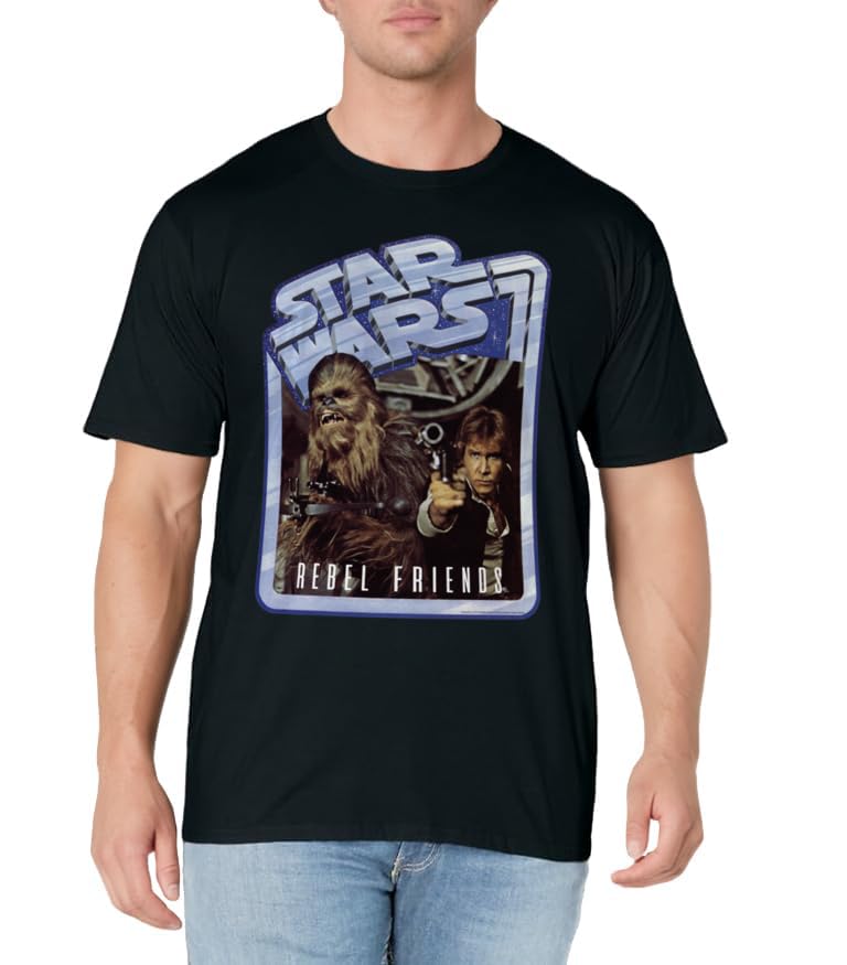 Star Wars Chewbacca and Han Solo Rebel Friends T-Shirt