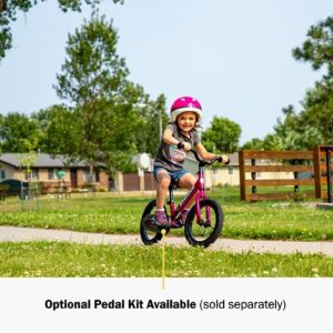 Strider 14x, Funky Fuchsia - Balance Bike for Kids 3 to 7 Years - Includes Custom Grips, Padded Seat, Performance Footrest & All-Purpose Tires - Easy Assembly & Adjustments