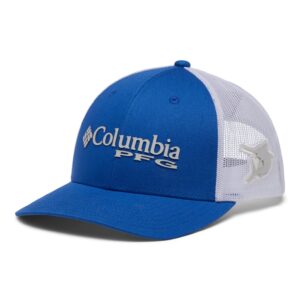 Columbia Unisex PFG Mesh Snap Back Ball Cap, Vivid Blue/Marlin, One Size