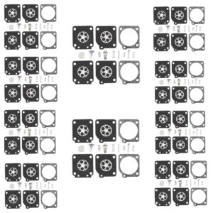 YOFMOO Pack of 10 Carburetor Rebuild Kit Compatible for Stihl Husqvarna Zama C1Q-S109A S124 S124A S125 S126 S126A S127 S127A S128 S128A S129 S134 S135