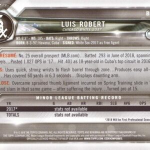 2018 Bowman Draft Baseball #BD-188 Luis Robert Pre-Rookie Card