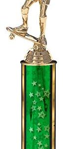 Crown Awards Skateboard Rider Trophies, Personalized Green Skateboard Rider Trophy, Your Own Engraving Included