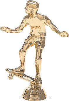 Crown Awards Skateboard Rider Trophies, Personalized Green Skateboard Rider Trophy, Your Own Engraving Included