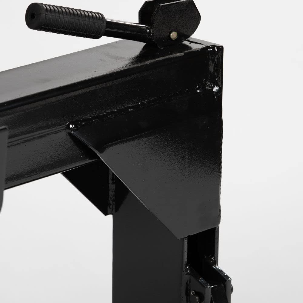 Titan Attachments 3 Point Quick Hitch Adaption to Category 2 Tractors, 4000 LB Lifting Capacity, 32.75" Between Lower Arms, 14.5" Top Link to Lower Link, Black Finish