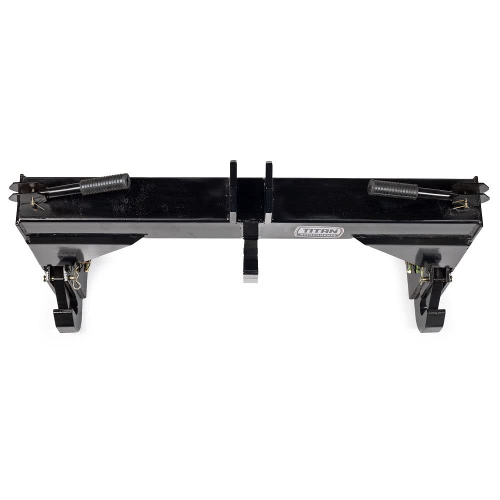 Titan Attachments 3 Point Quick Hitch Adaption to Category 2 Tractors, 4000 LB Lifting Capacity, 32.75" Between Lower Arms, 14.5" Top Link to Lower Link, Black Finish